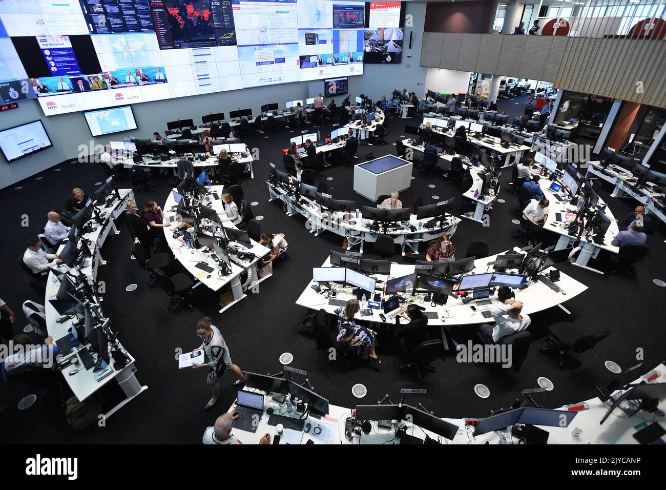 The Rural Fire Service (RFS) command centre in Sydney, Thursday, March ...