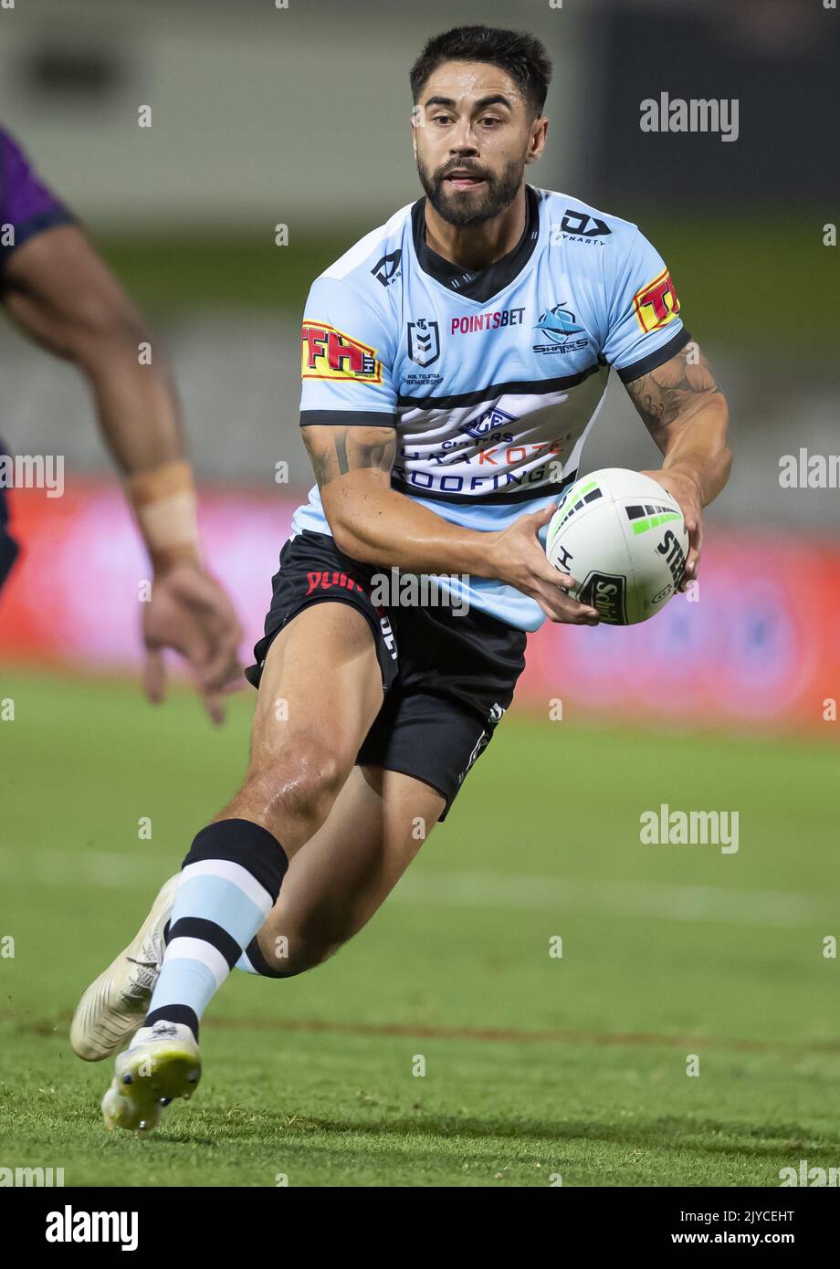Shaun Johnson of the Sharks during the round 2 NRL match between ...