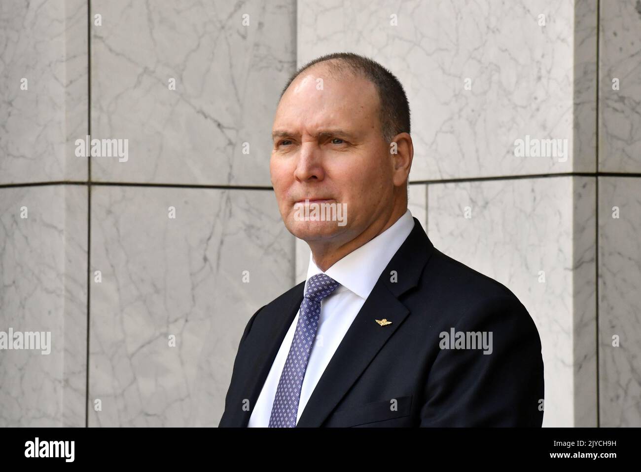 COVID-19 Coordination Commissioner Neville Power at a press conference ...