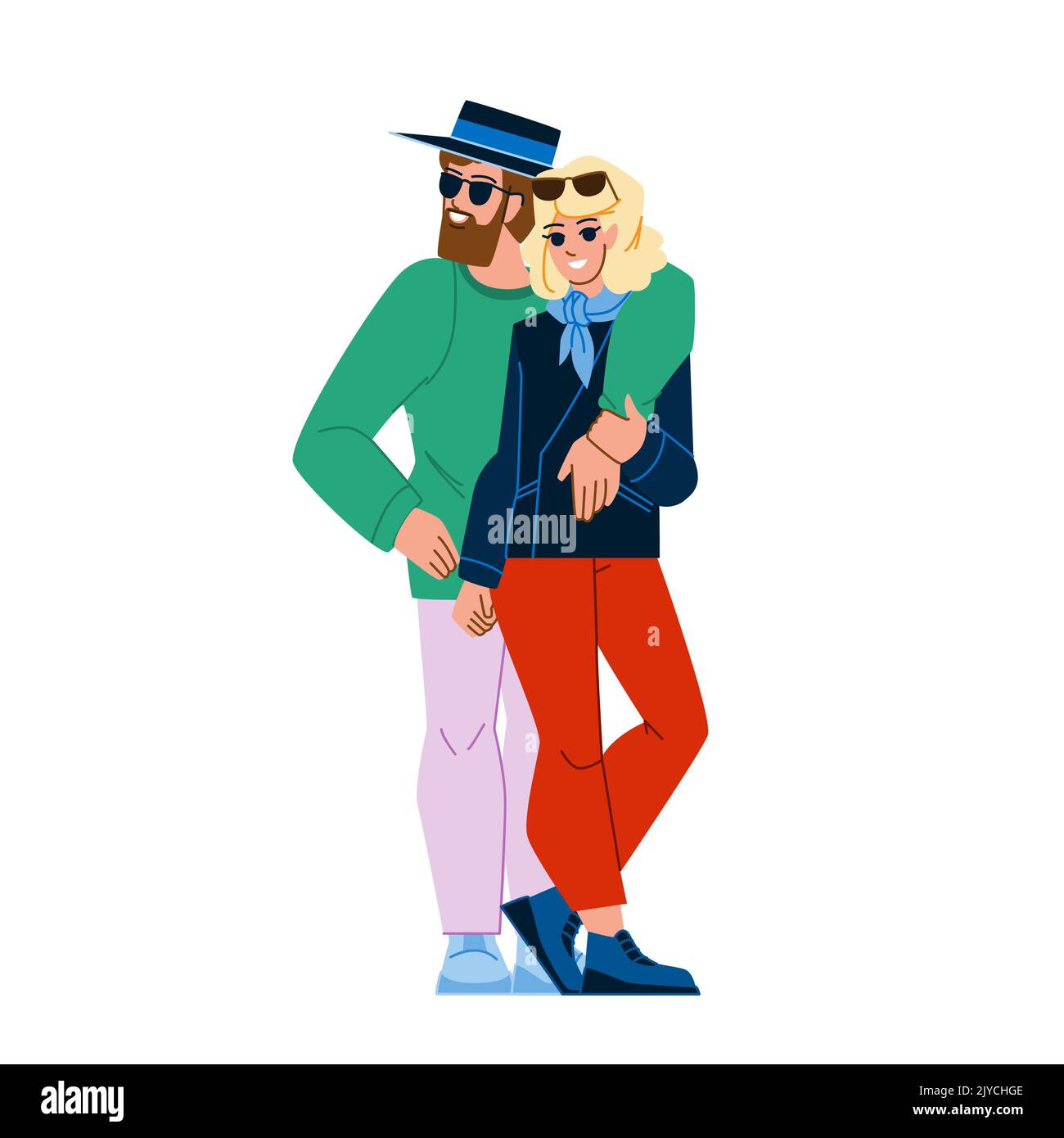 couple urban vector Stock Vector Image & Art - Alamy