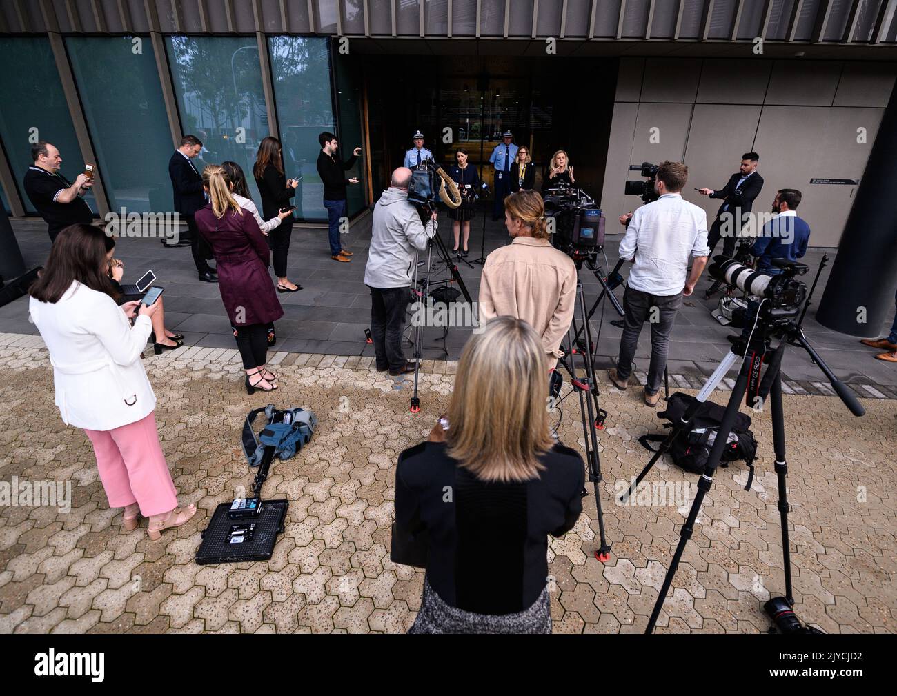 NSW Premier Gladys Berejiklian speaks to the media during a press ...