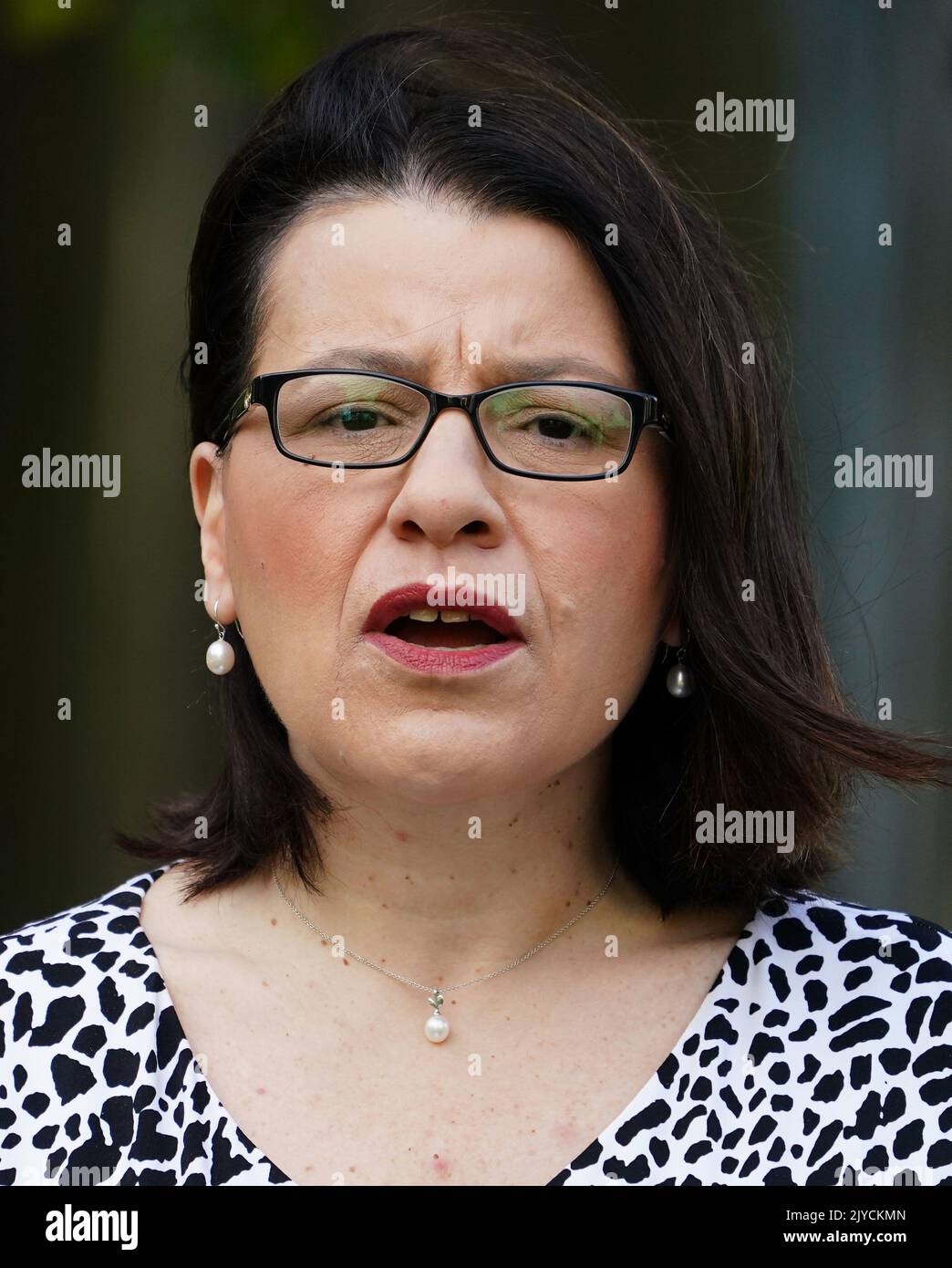 Victorian Minister for Health Jenny Mikakos speaks to the media during ...