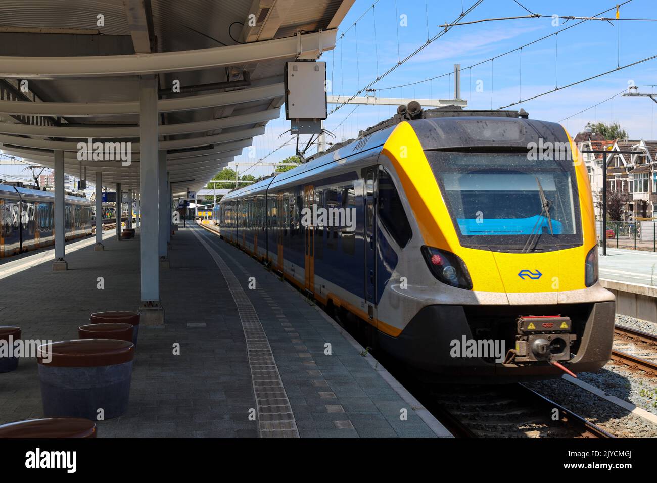 CAF Civity SNG local commuter sprinter train at the railway station of ...