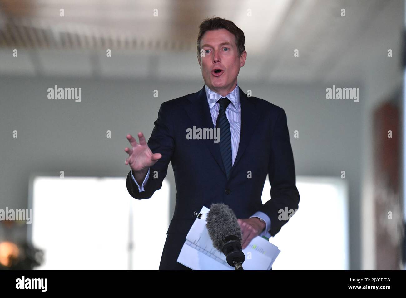 Attorney-General Christian Porter at a press conference at Parliament ...