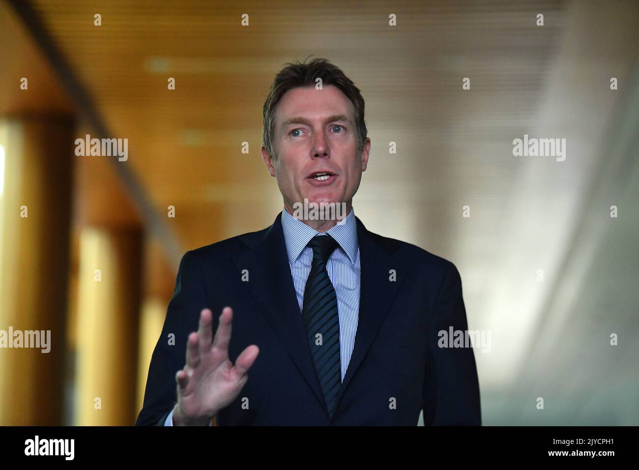 Attorney-General Christian Porter at a press conference at Parliament ...