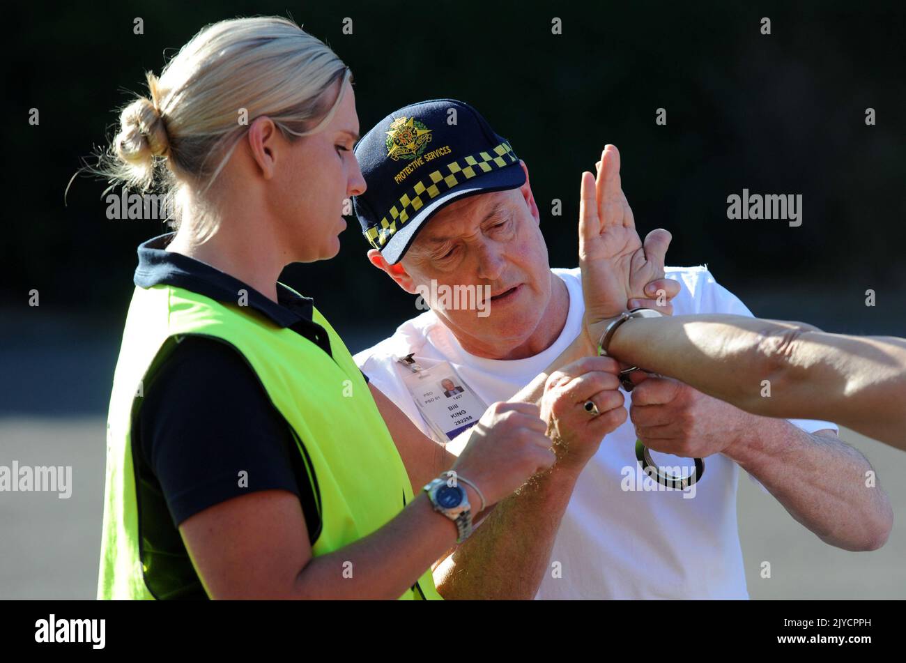 Protective Service Officer (PSO) trainees are drilled at the Victoria ...