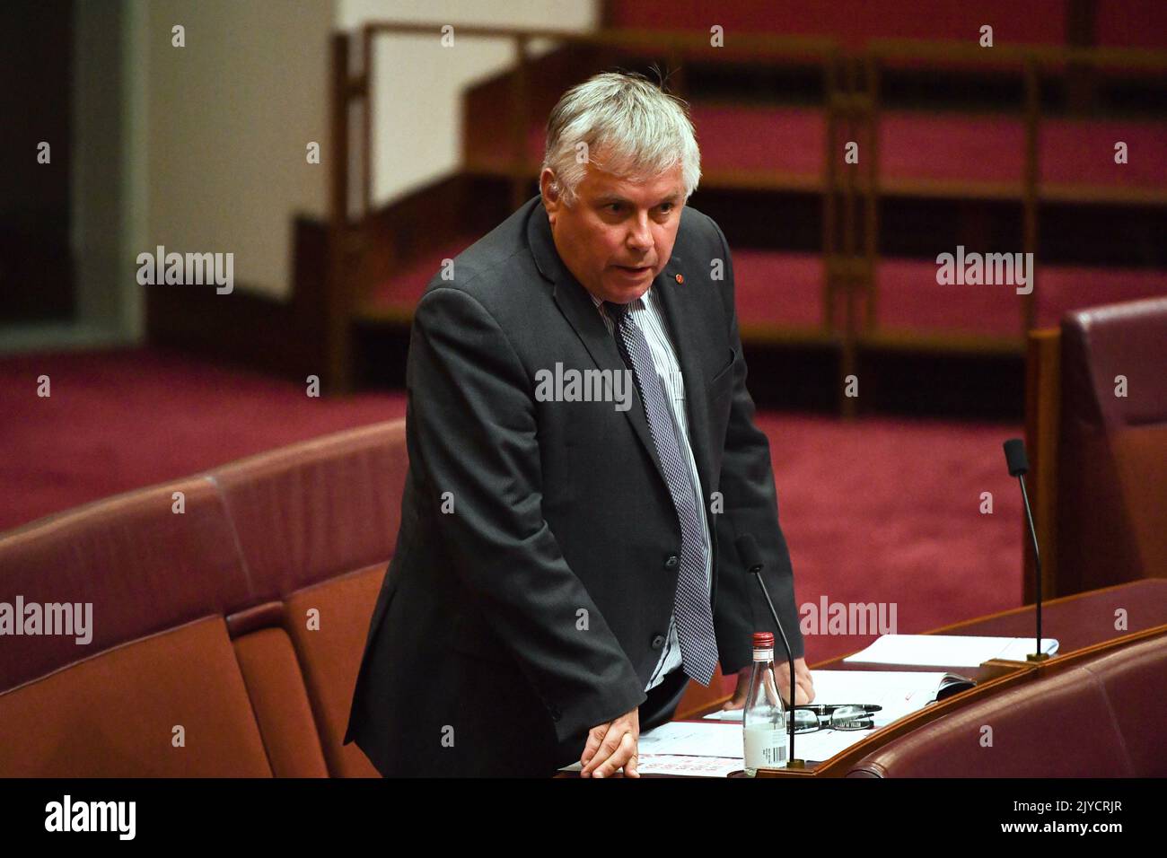 Centre Alliance Senator Rex Patrick during Question Time in the Senate ...