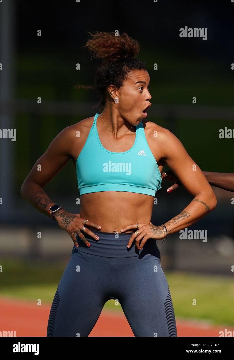 Australian sprinter Morgan Mitchell trains in Melbourne, Wednesday ...