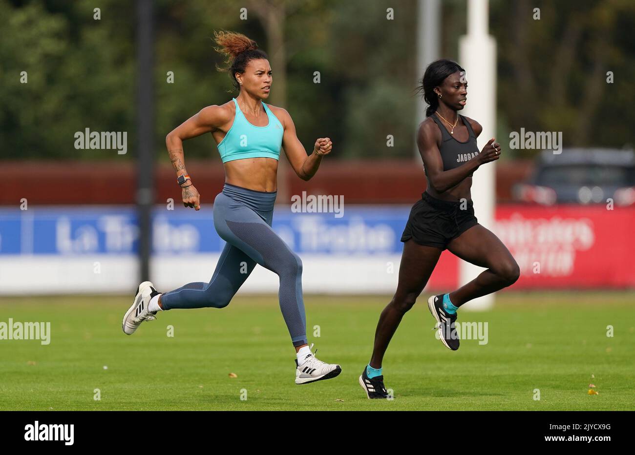 Australian sprinter Morgan Mitchell and Australian athlete Nana Adoma ...
