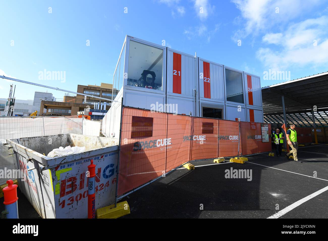 General view of Australias first COVID-19 RESUS Unit at the Monash ...
