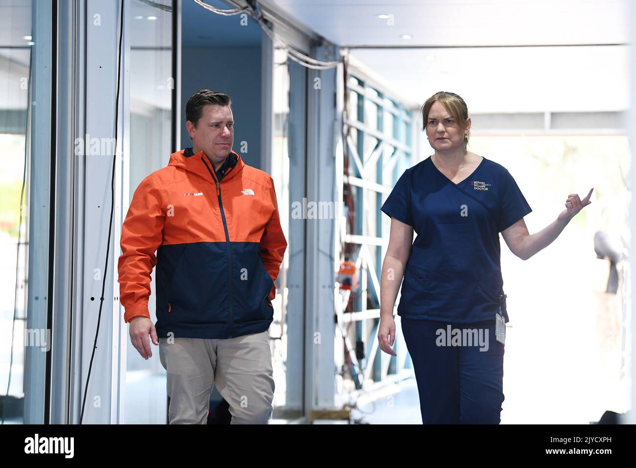 Mark Davies of Space Cube module architecture (left) and Dr Rachel ...