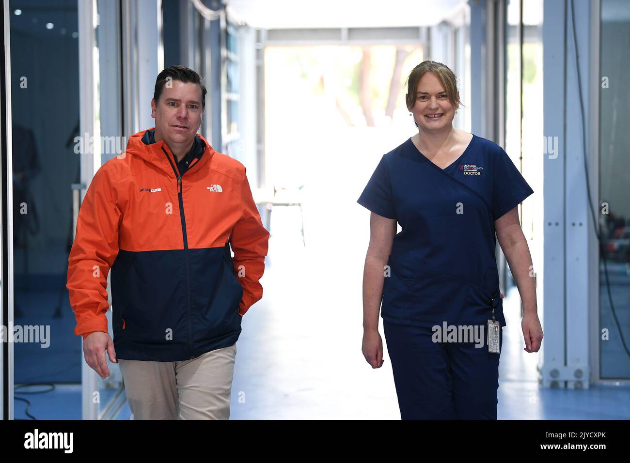 Mark Davies of Space Cube module architecture (left) and Dr Rachel ...