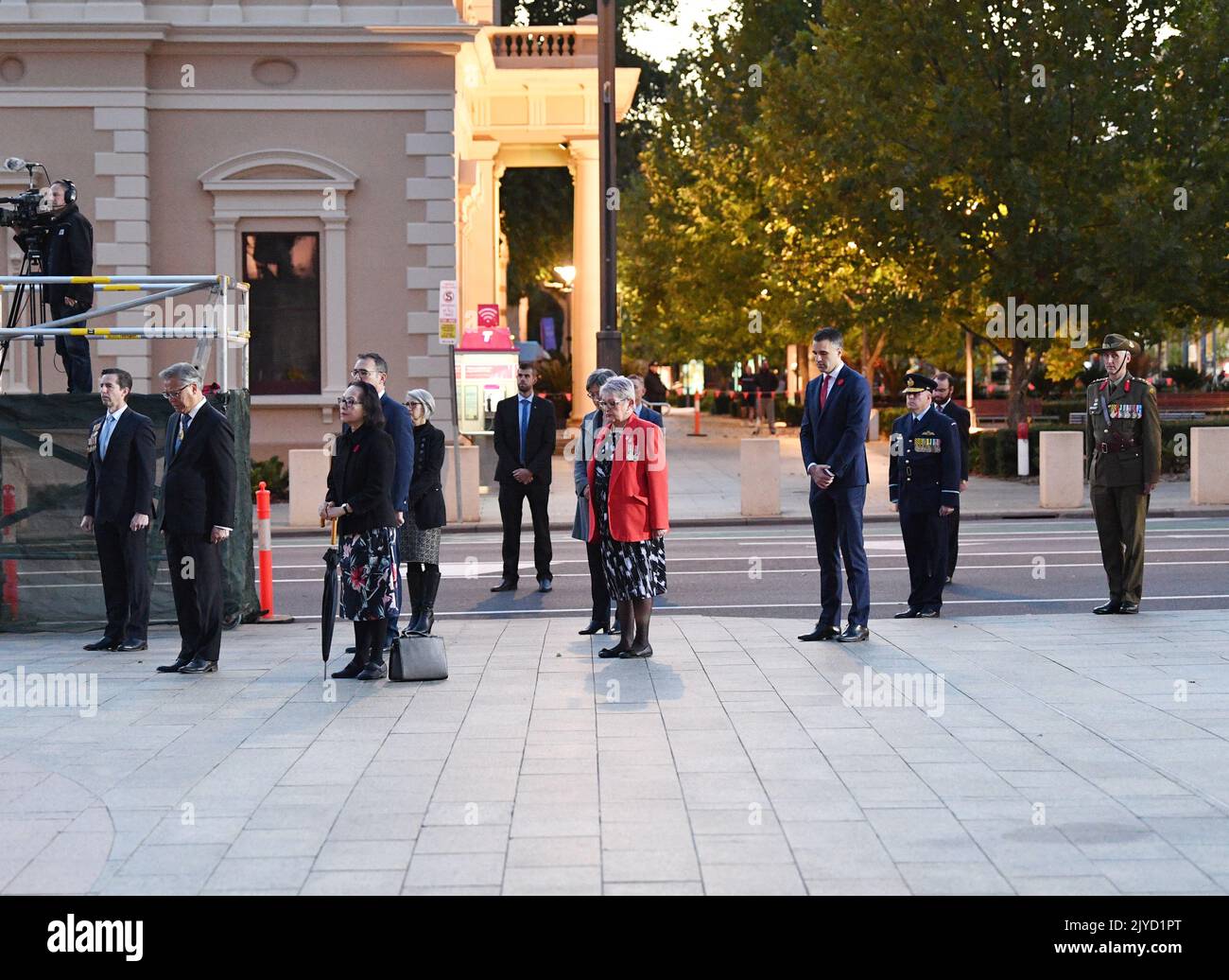 A general view during the Anzac Day Dawn Service at the National War ...