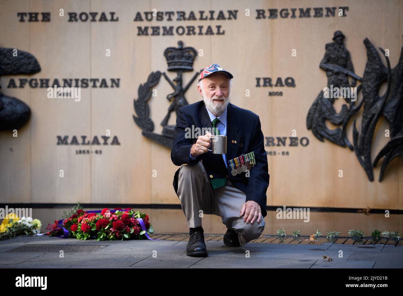 Vietnam veteran David Buckwalter poses for a photograph after reading ...