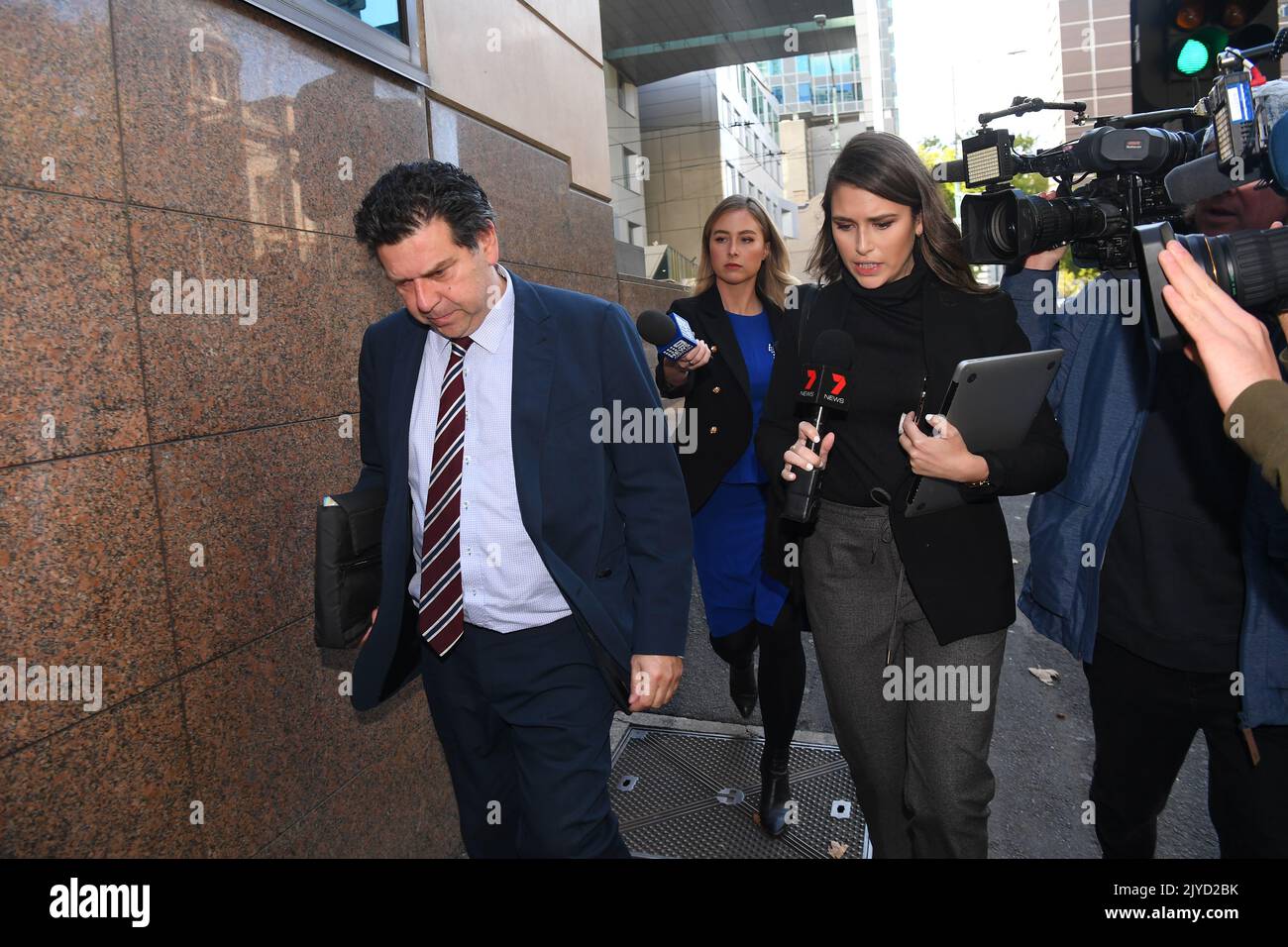 Mohinder Singh's lawyer Steven Pica (left) departs the Melbourne ...