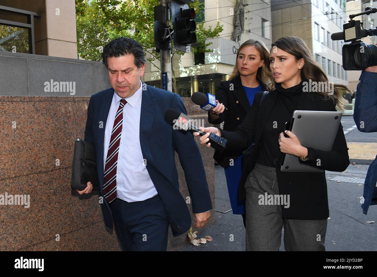Mohinder Singh's lawyer Steven Pica (left) departs the Melbourne ...