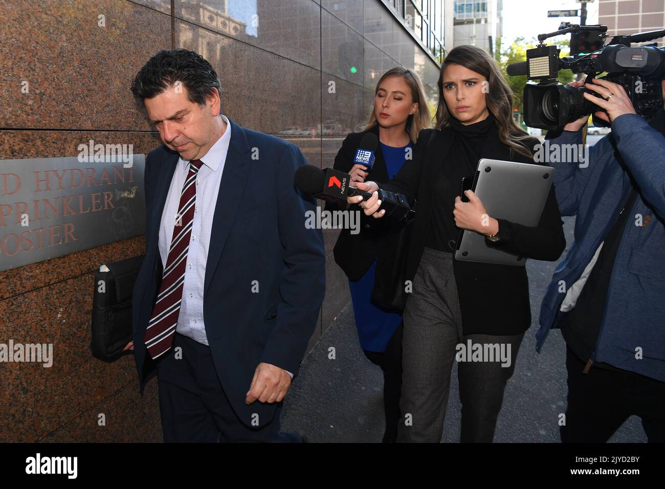 Mohinder Singh's lawyer Steven Pica (left) departs the Melbourne ...
