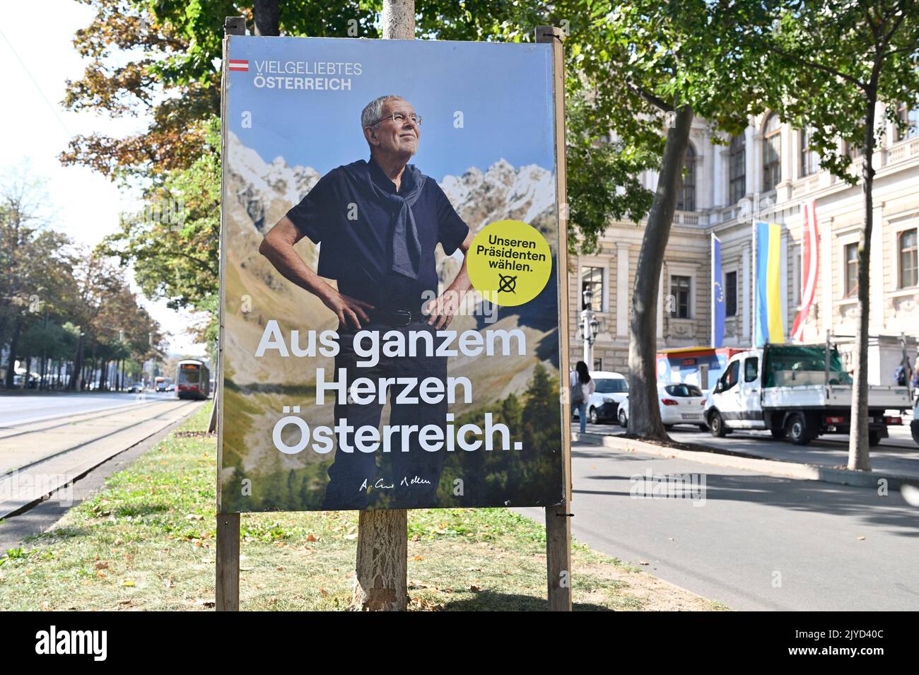 Vienna, Austria. 07th Sep, 2022. Poster campaign for the federal ...