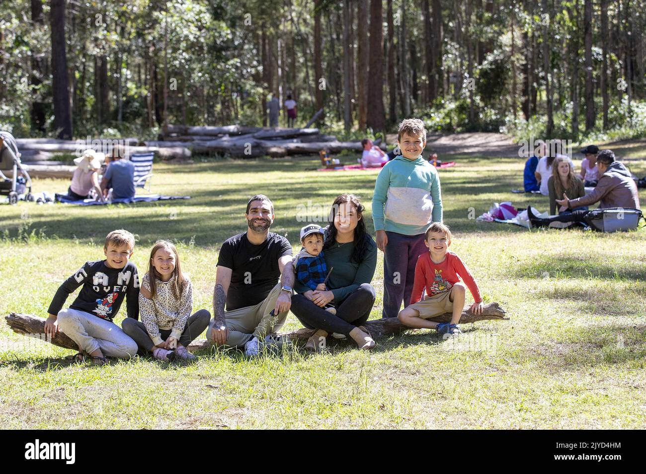 Left to Right, Family Lucas Trad, Sophia Lees, Steven Trad, Archie ...