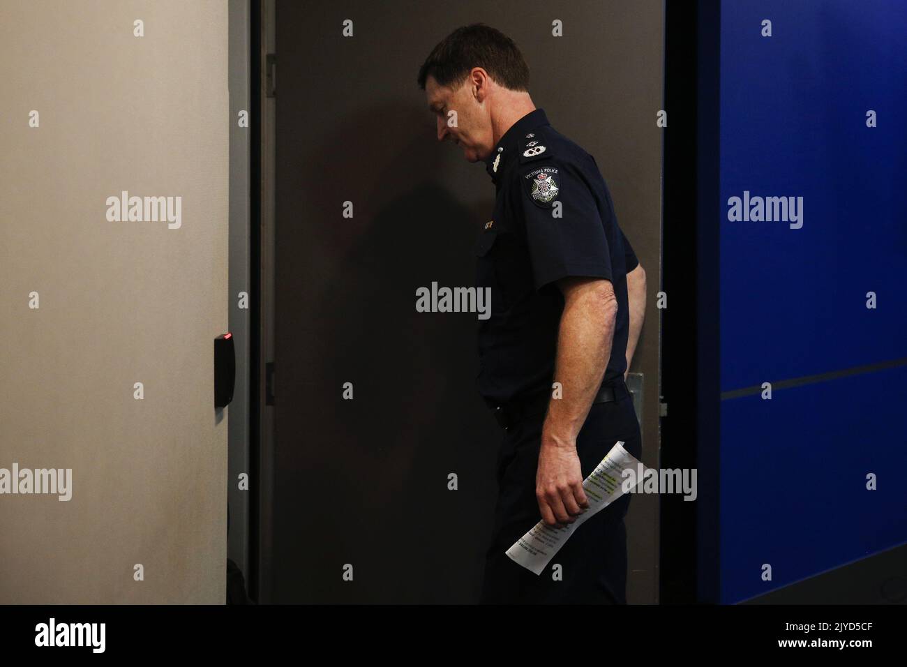 Deputy Commissioner Shane Patton, Regional Operations, leaves after ...