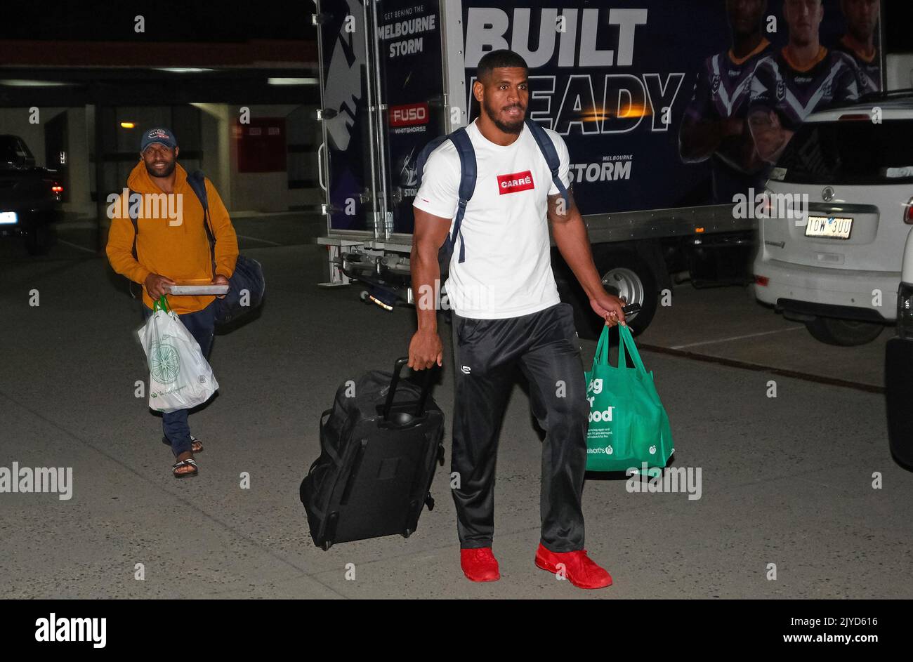 Tui Kamikamica of the Melbourne Storm arrives at the Quality Resort ...