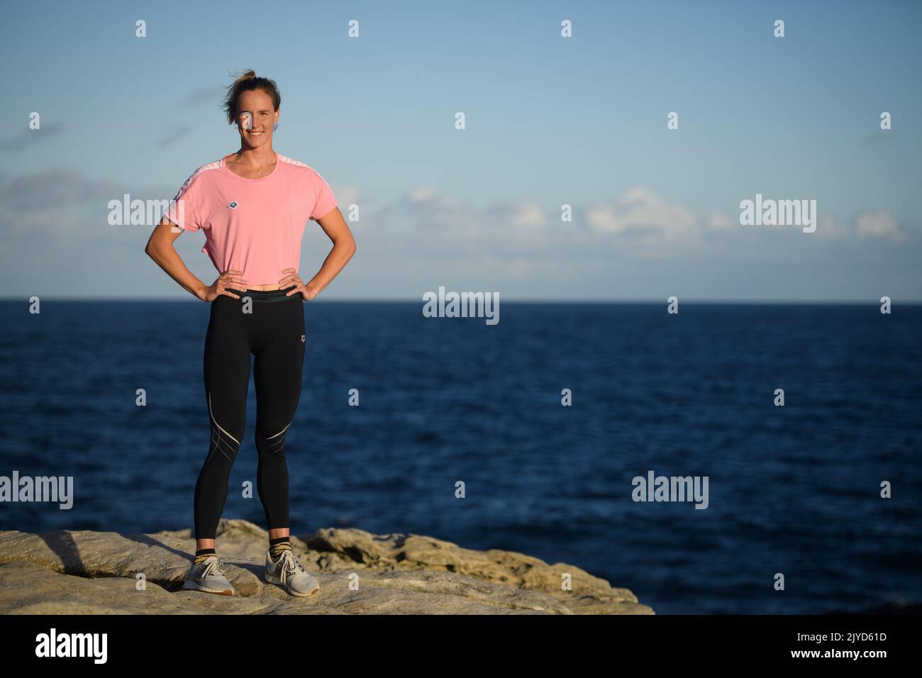 Australian Olympic swimmer Bronte Campbell poses for a photograph in ...