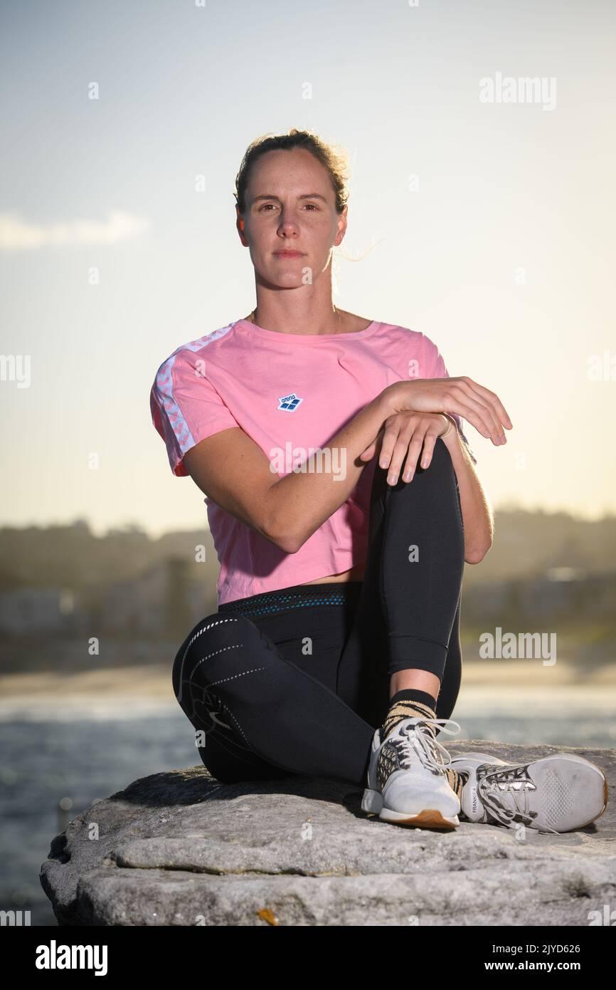 Australian Olympic swimmer Bronte Campbell poses for a photograph in ...