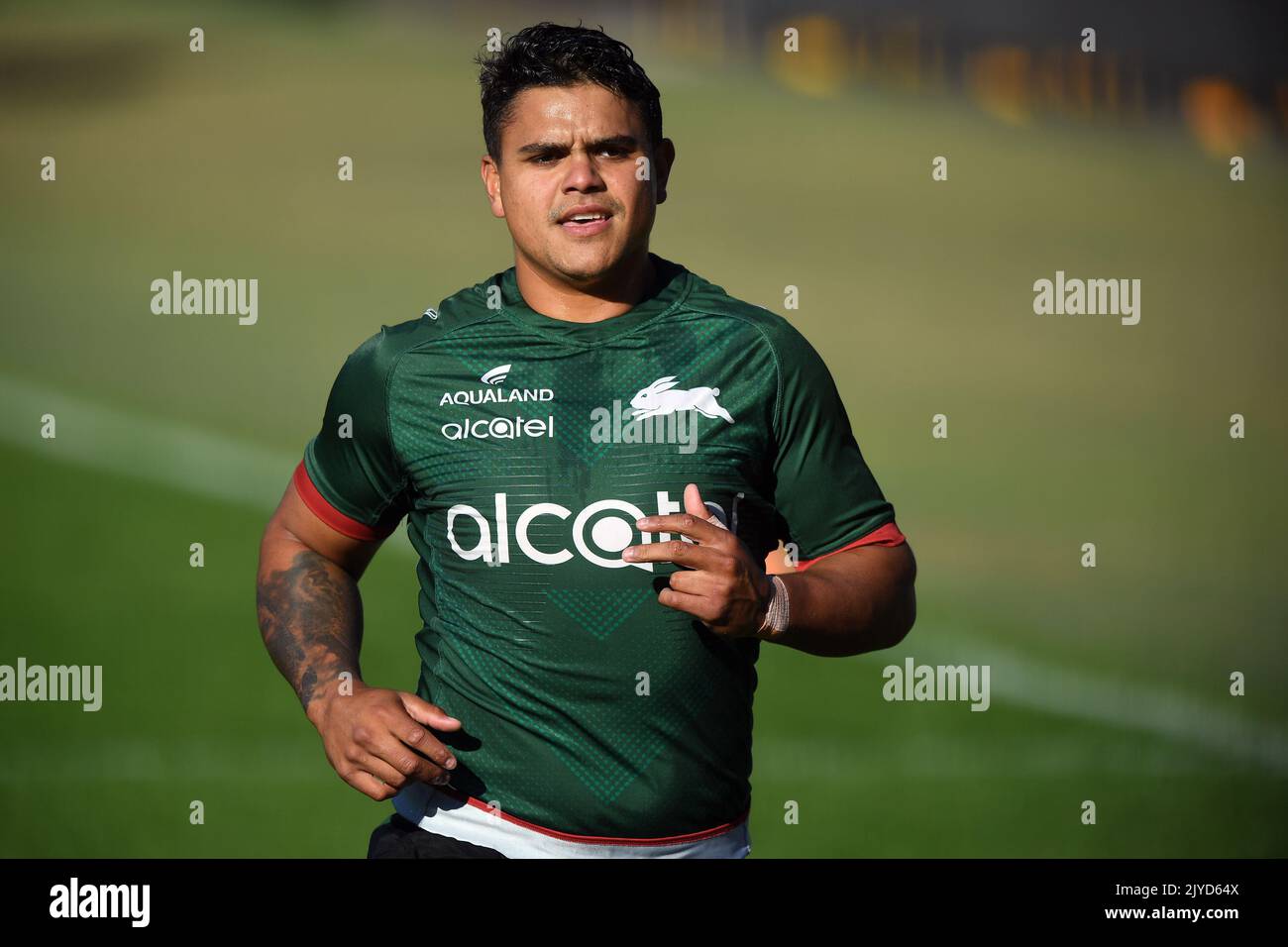 Latrell Mitchell of the Rabbitohs during a training session at Redfern ...