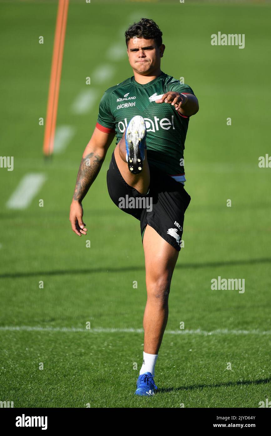 Latrell Mitchell of the Rabbitohs during a training session at Redfern ...