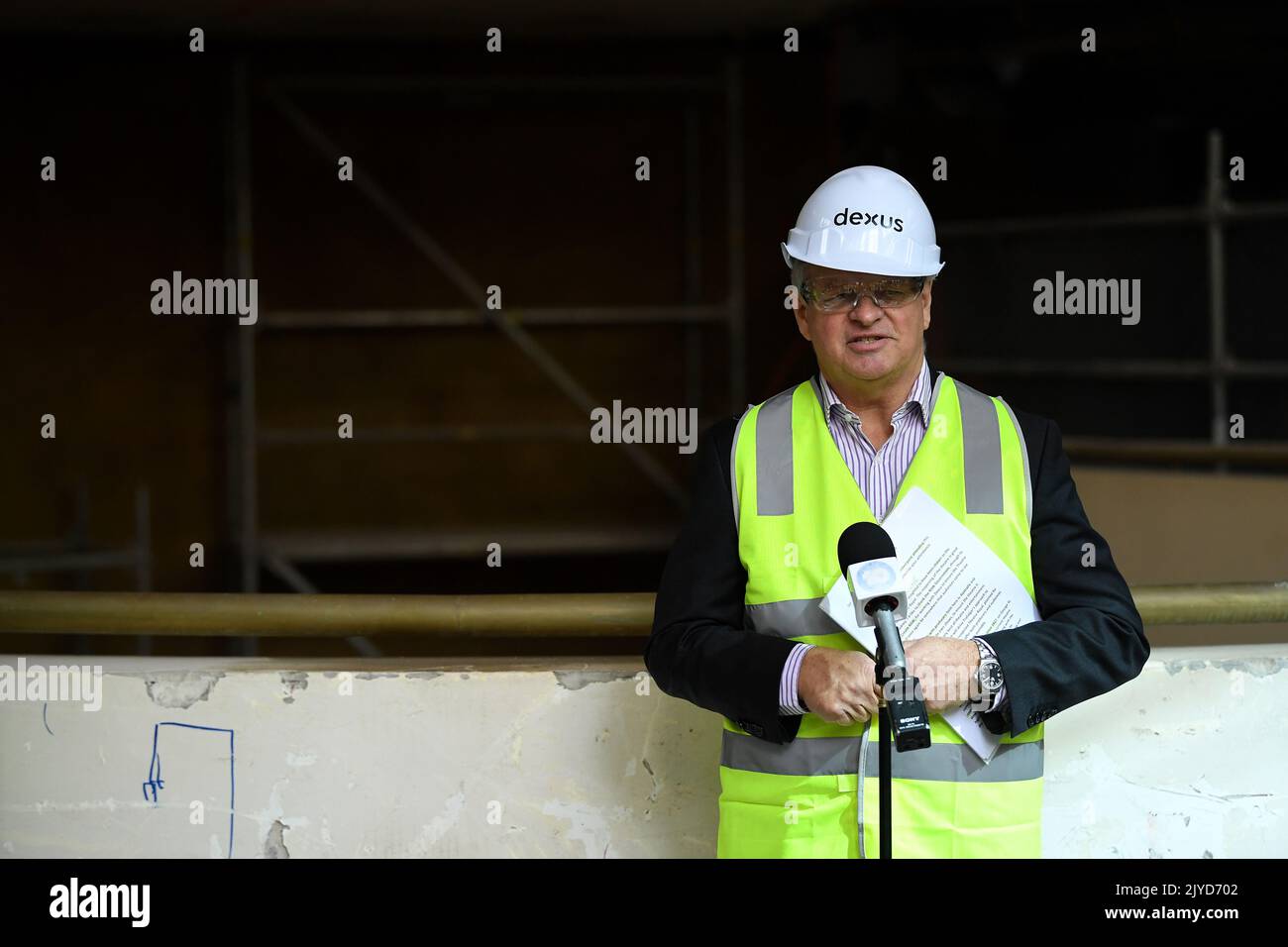 Trafalgar Entertainment Executive Chairman Tim McFarlane speaks to the ...