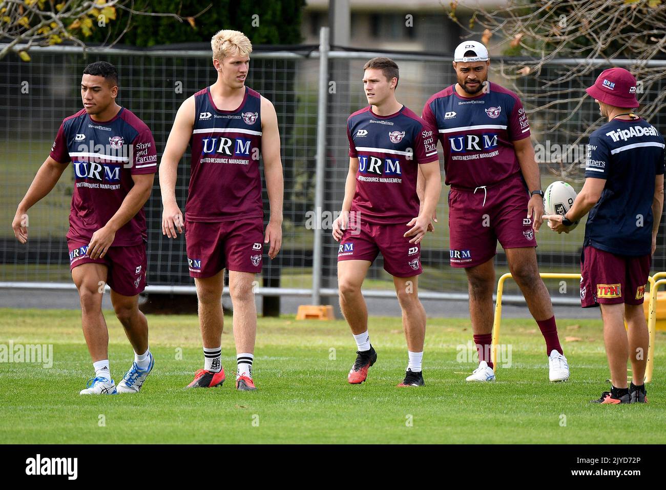 (L-R) Albert Hopoate, Ben Trbojevic, Luke Metcalf and Toafofa Sipley of ...