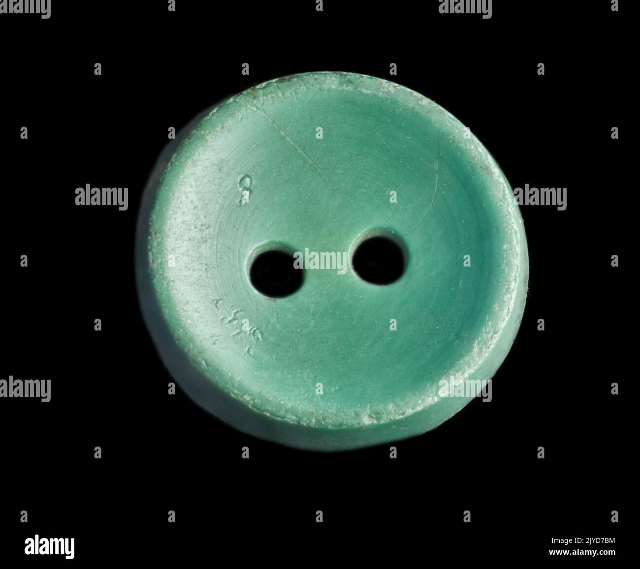 Old snap of second half of 20th century. Plastic button is scratched by ...