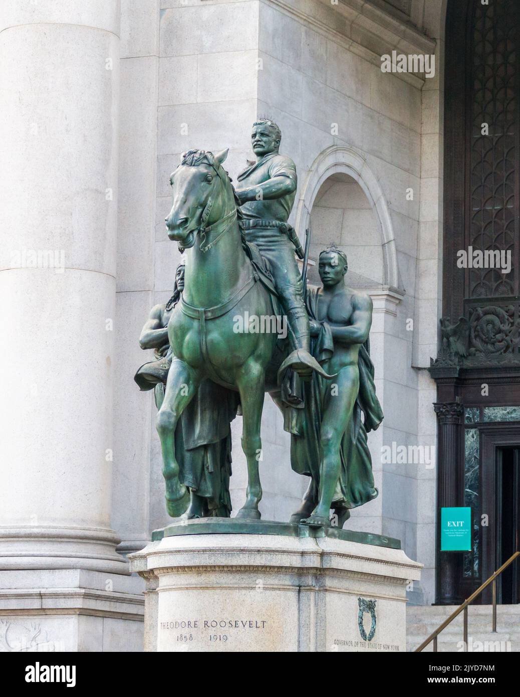 Theodore Roosevelt equestrian monument at the Museum of Natural History ...