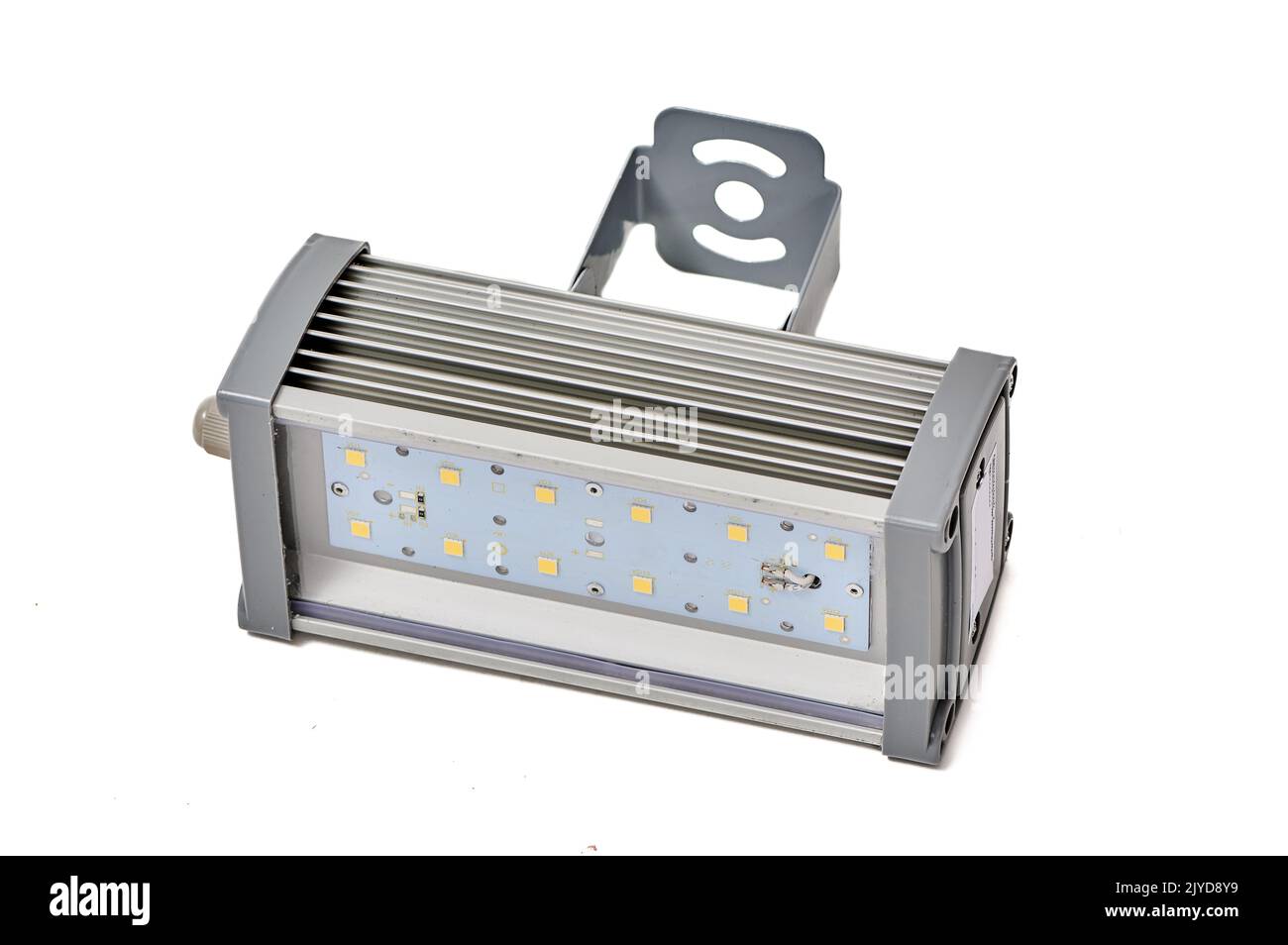 Outdoor LED lamp on white insulated background Stock Photo - Alamy