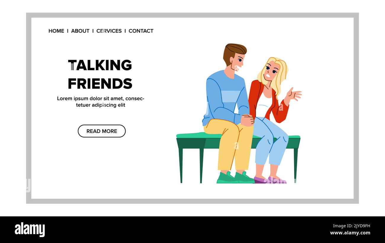 talking friends vector Stock Vector Image & Art - Alamy