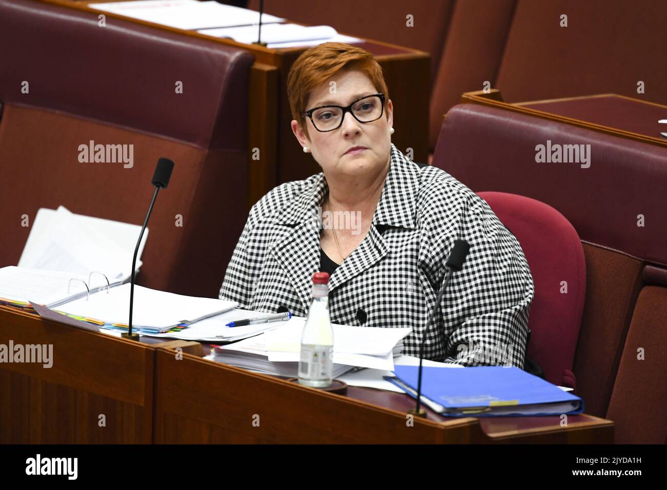 Australian Foreign Minister Marise Payne speaks during Senate Question ...