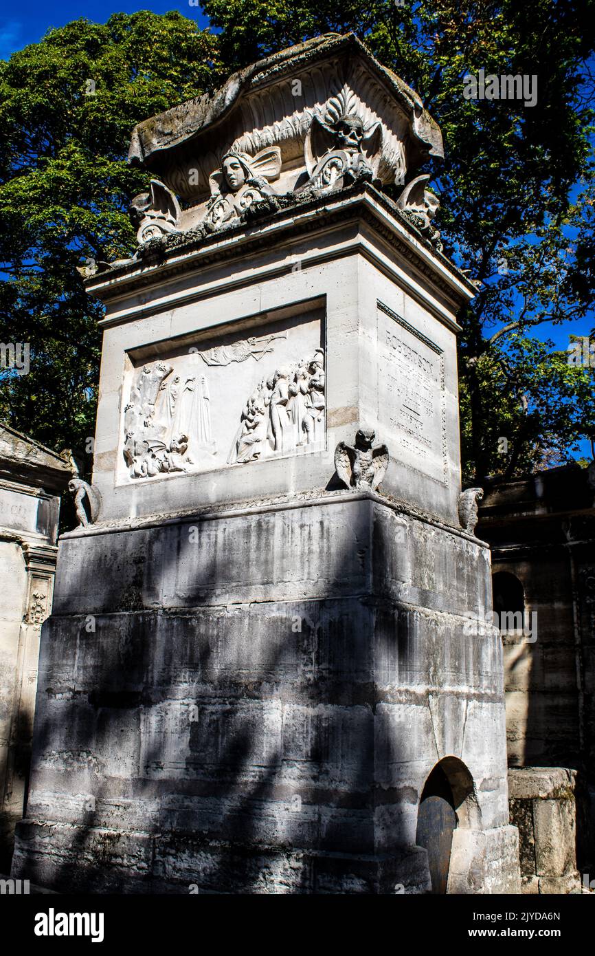 Paris, France - September 05, 2022 The Pere Lachaise cemetery is the ...