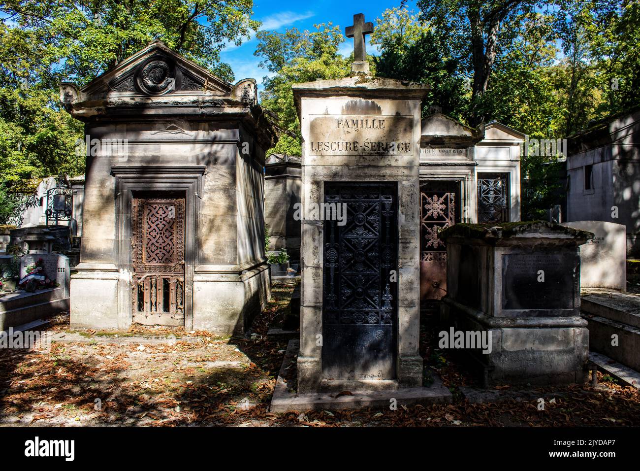 Paris, France - September 05, 2022 The Pere Lachaise cemetery is the ...