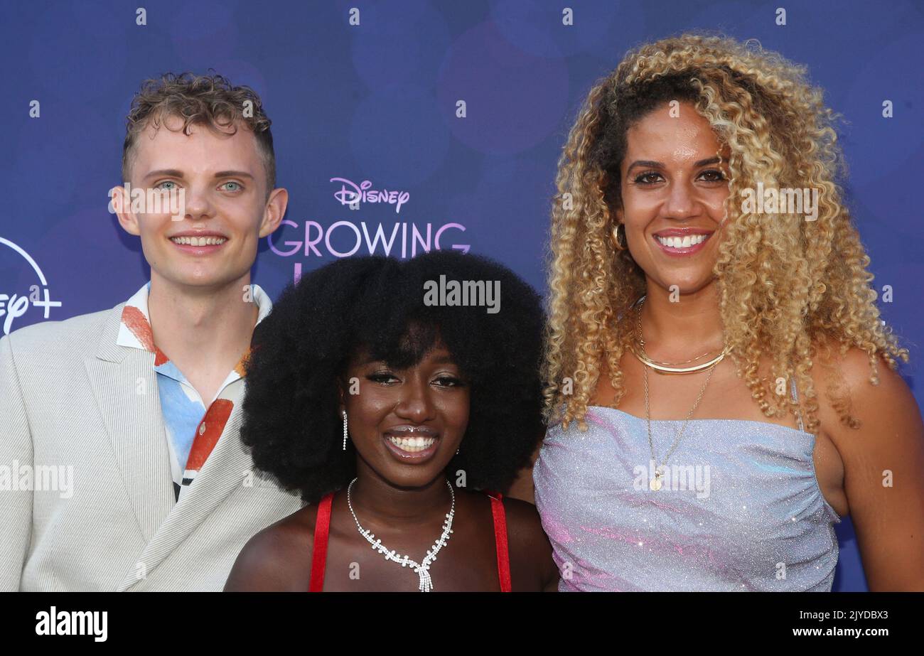 7 September 2022 - Hollywood, California - Gavin Arneson, Vanessa Aryee, Carri Twigg. Disney+'s ...