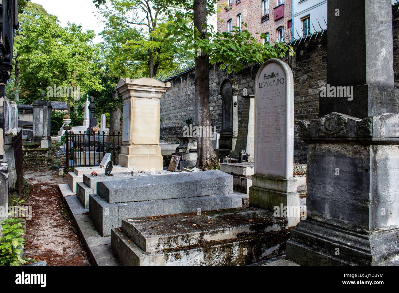 Paris, France - September 05, 2022 The Pere Lachaise cemetery is the ...