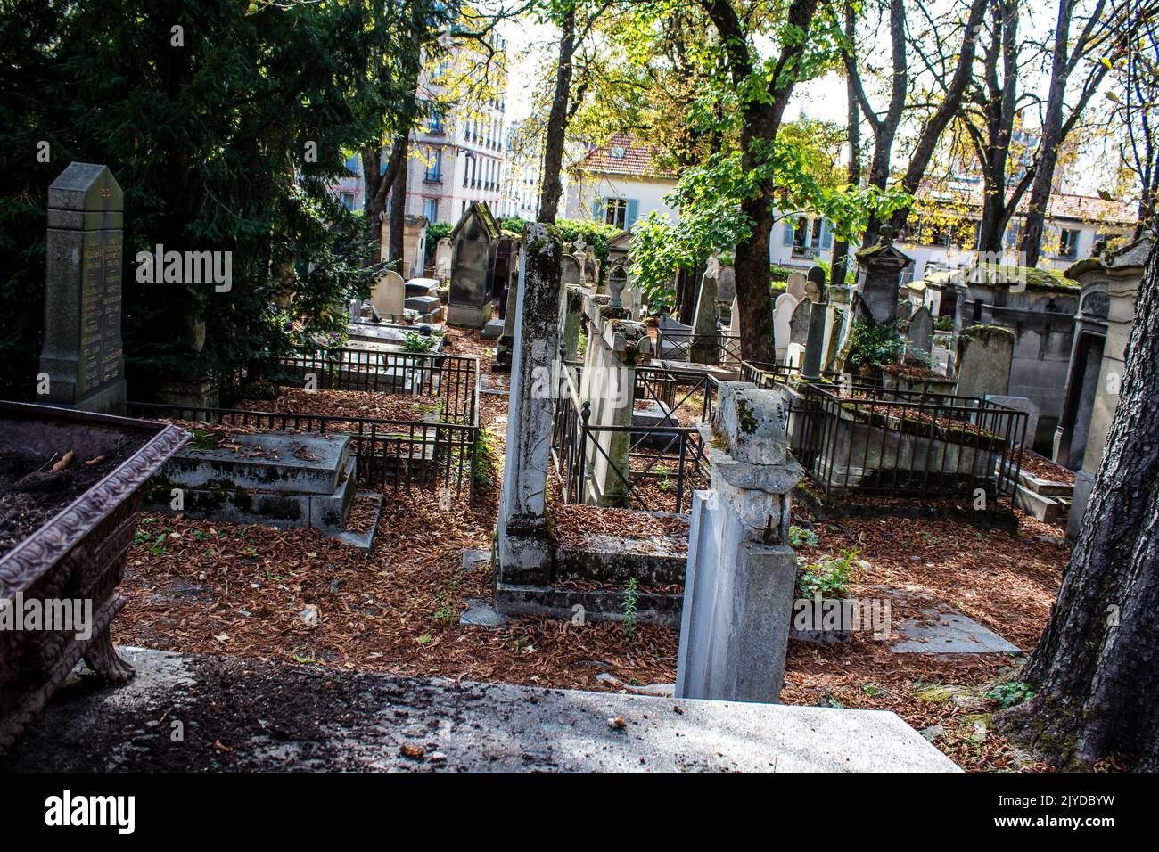 Paris, France - September 05, 2022 The Pere Lachaise cemetery is the ...