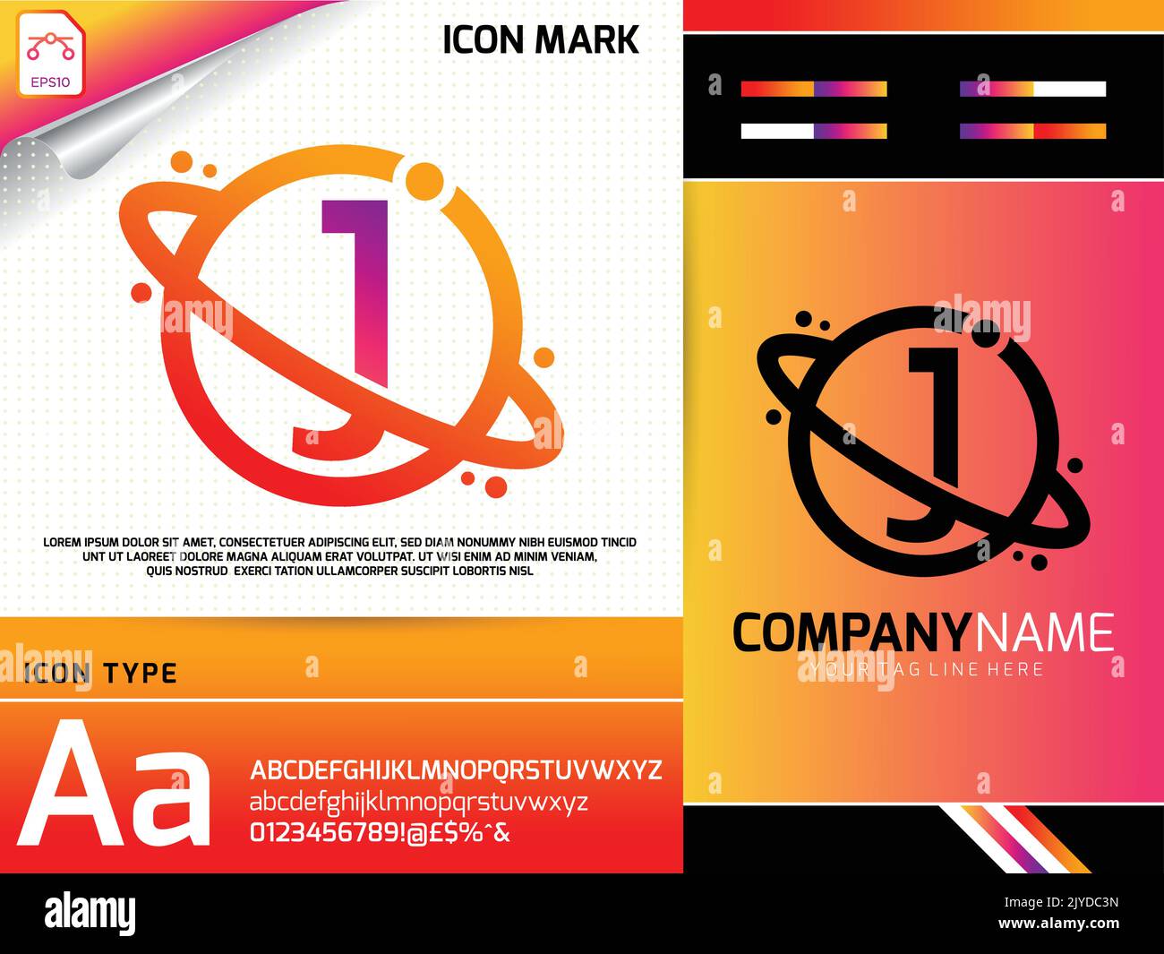 Abstract letter J with space planet logo concept Stock Vector Image ...