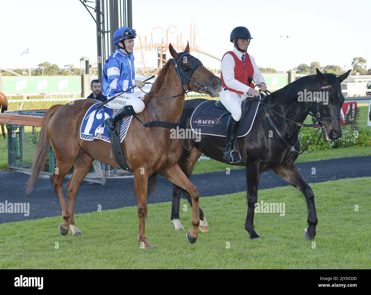 Jockey Georgina Cartwright returns to scale after riding Chapel City to ...