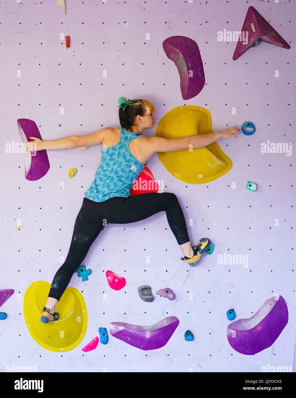 Australian climber Oceana Mackenzie trains at home in Melbourne ...