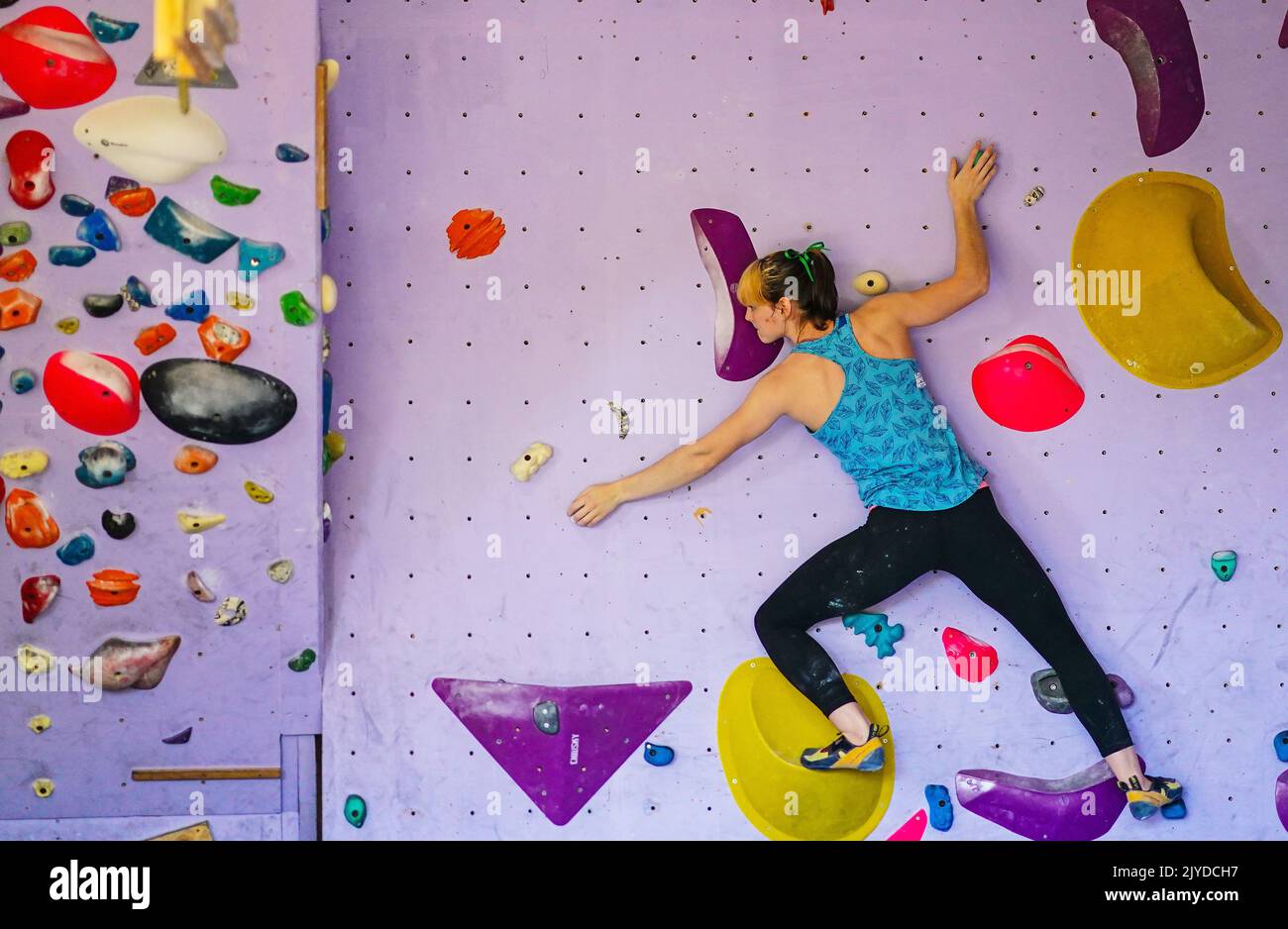 Australian climber Oceana Mackenzie trains at home in Melbourne ...