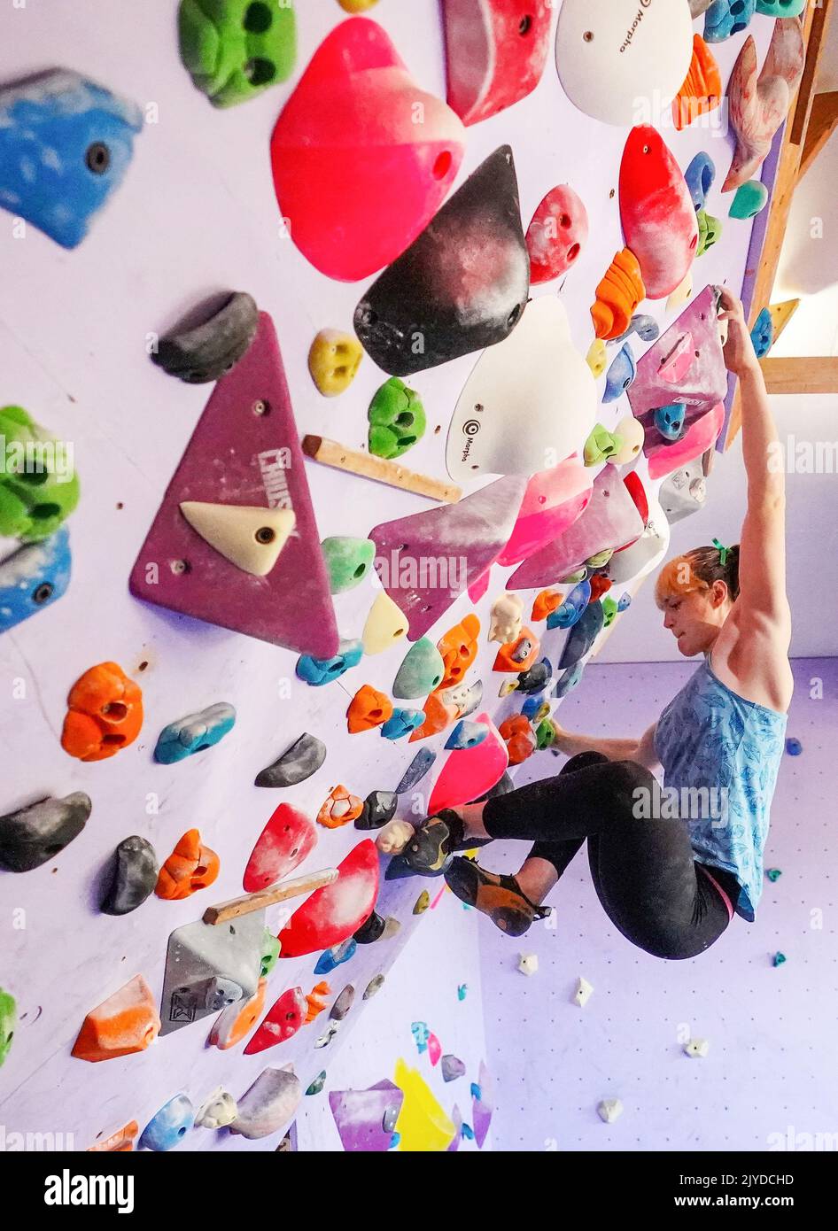 Australian climber Oceana Mackenzie trains at home in Melbourne ...