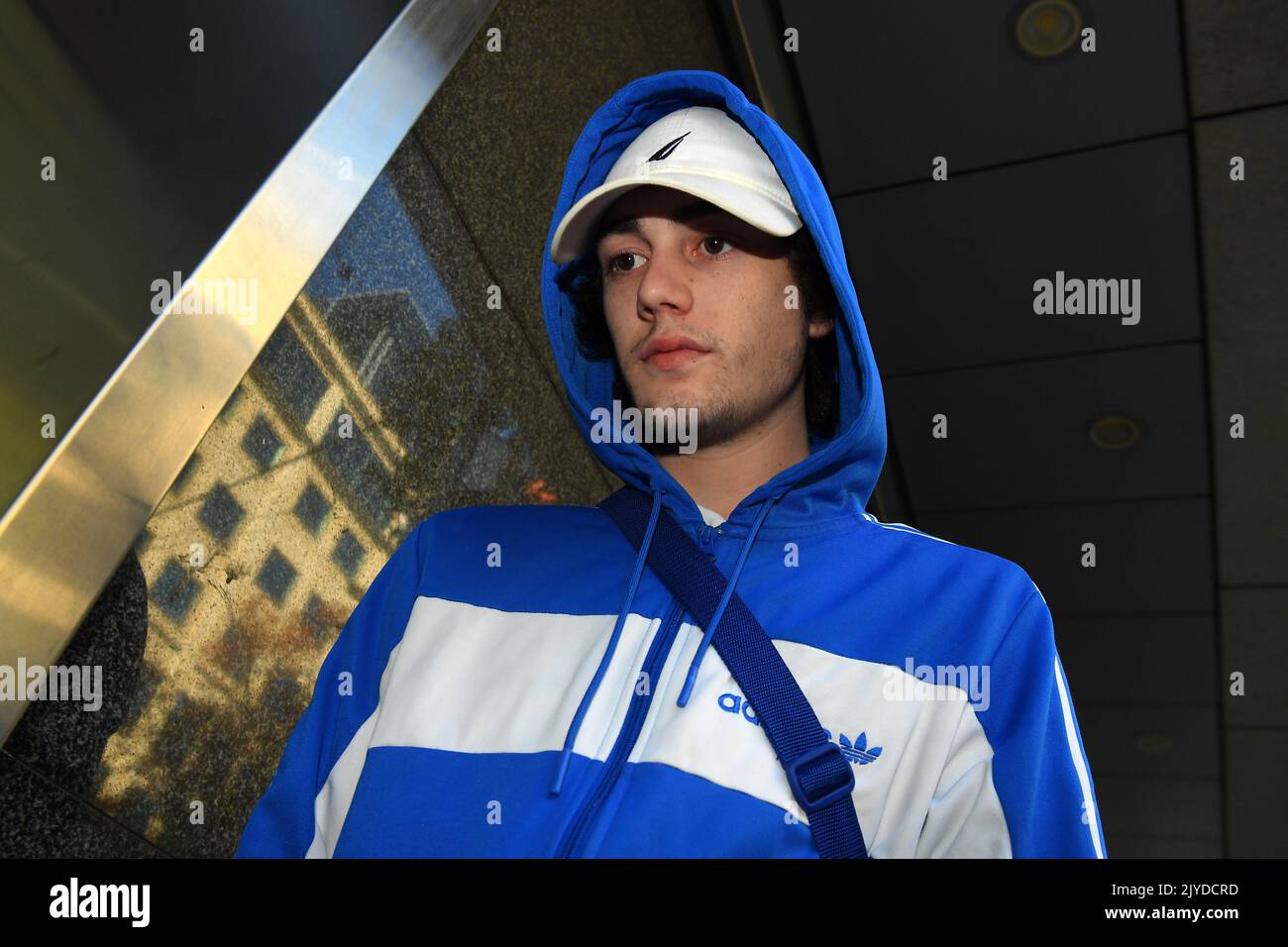 Isaiah Stephens departs the County Court of Victoria in Melbourne ...