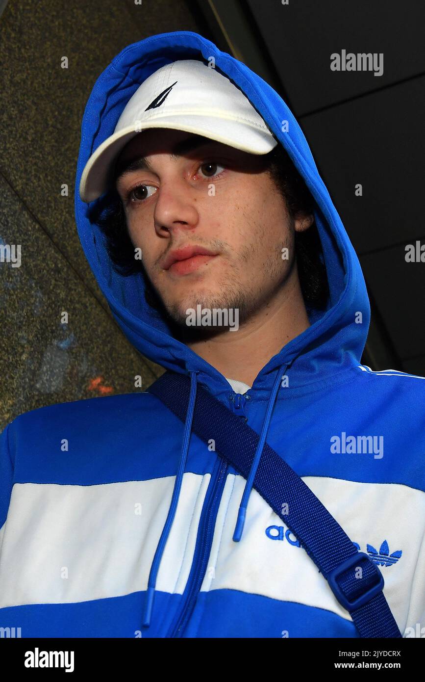 Isaiah Stephens departs the County Court of Victoria in Melbourne ...