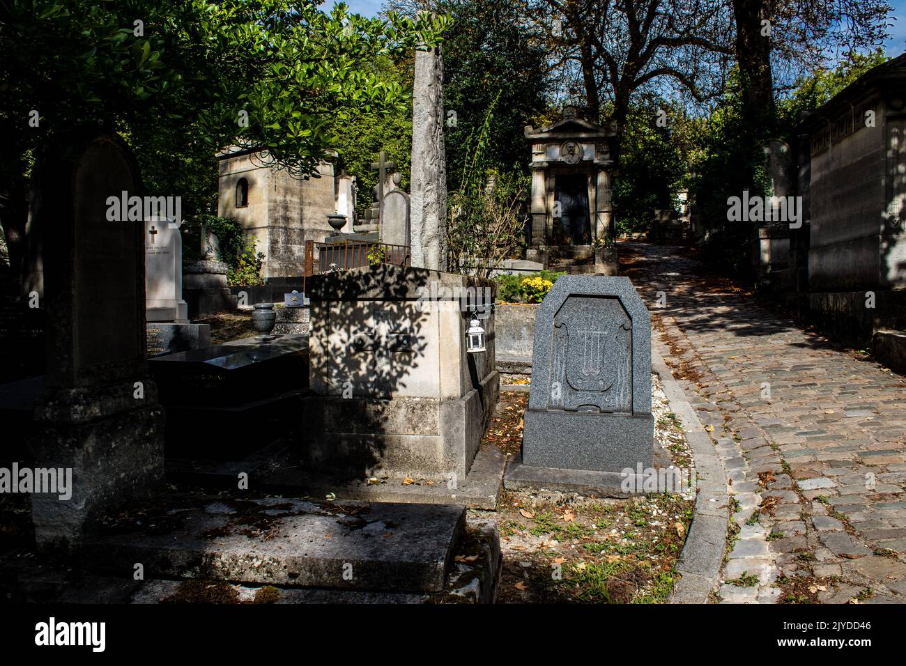 Paris, France - September 05, 2022 The Pere Lachaise cemetery is the ...