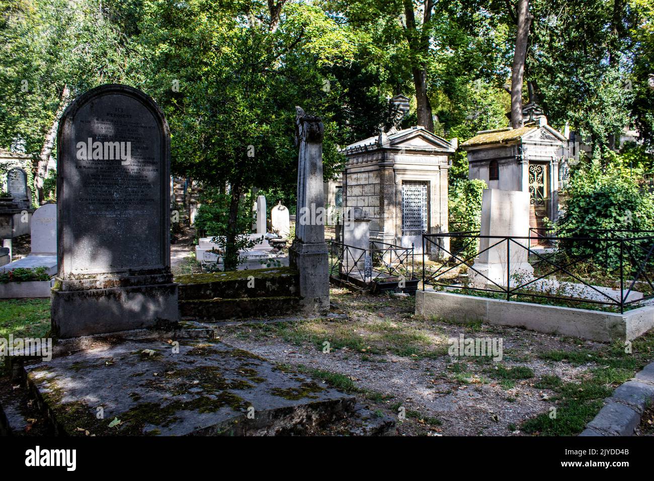Paris, France - September 05, 2022 The Pere Lachaise cemetery is the ...